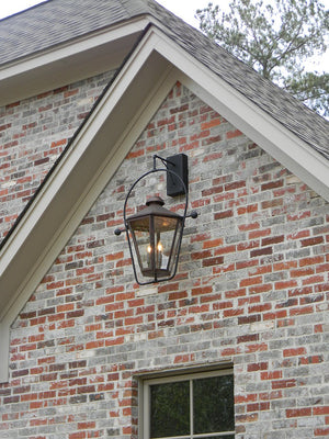 Braxton Copper Lantern - Wall Mount with Full Yoke– Tower Lighting