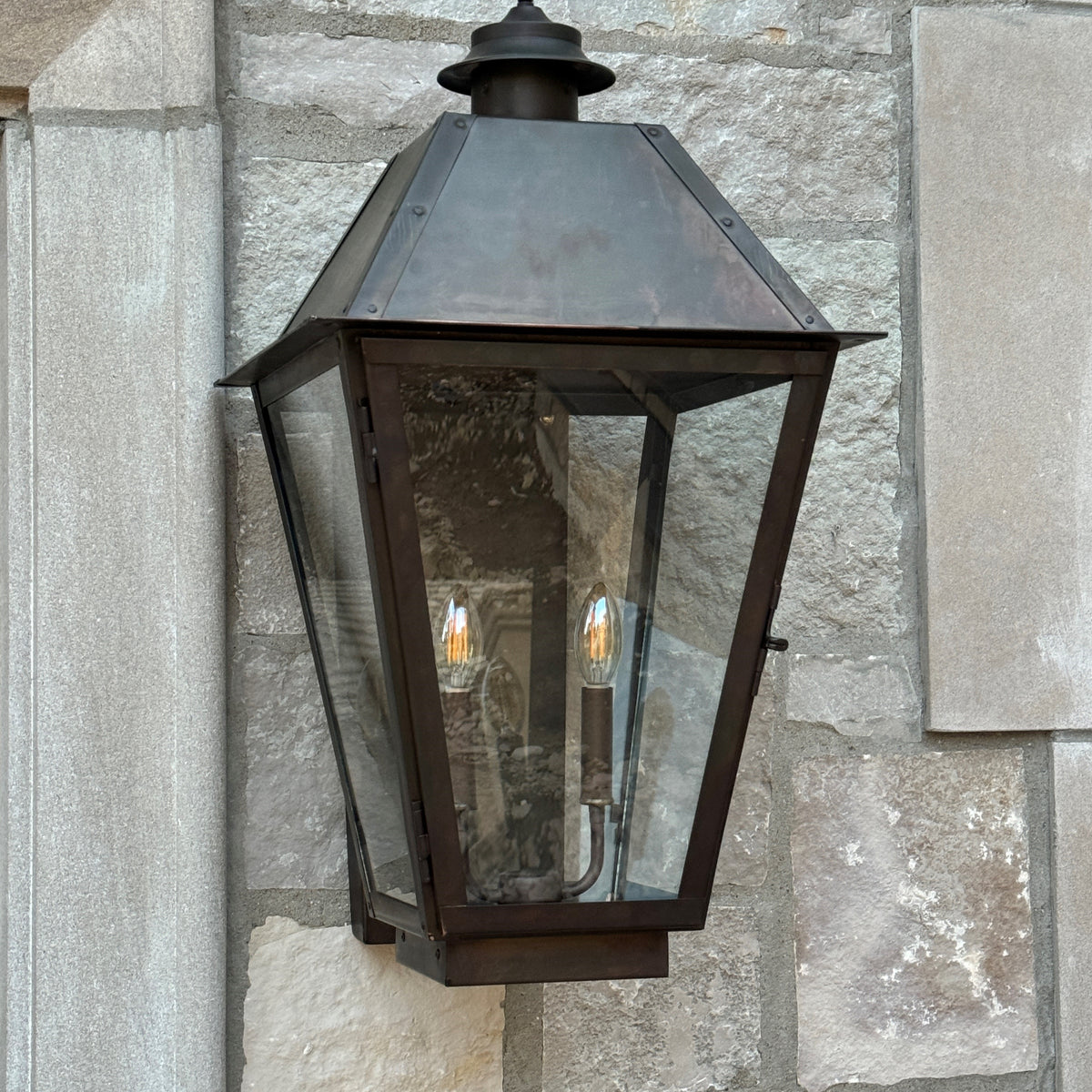 Classic Copper Lantern - Copper Wall Mount– Tower Lighting