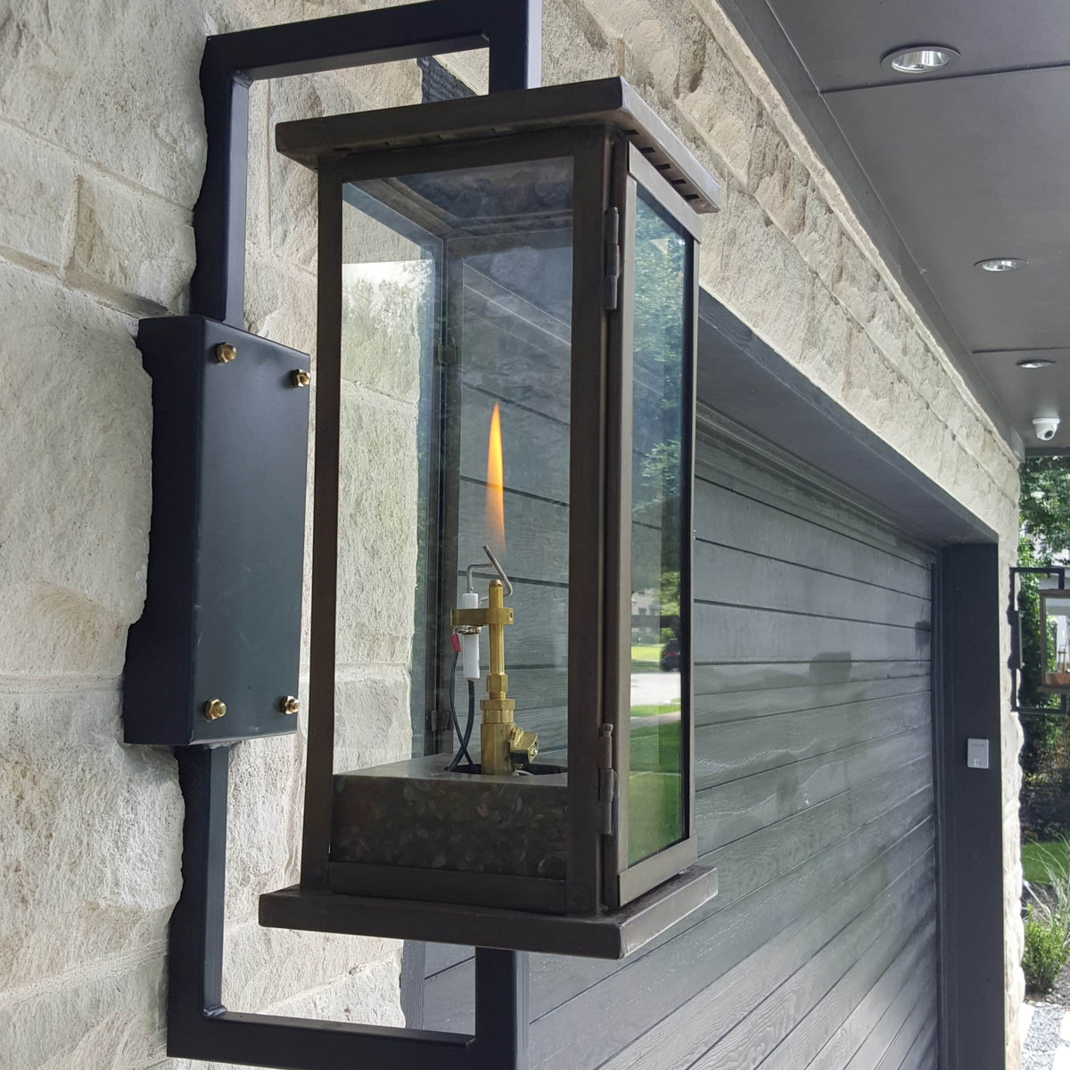 Tiburon Copper Gas Lantern - Wall Mount– Tower Lighting