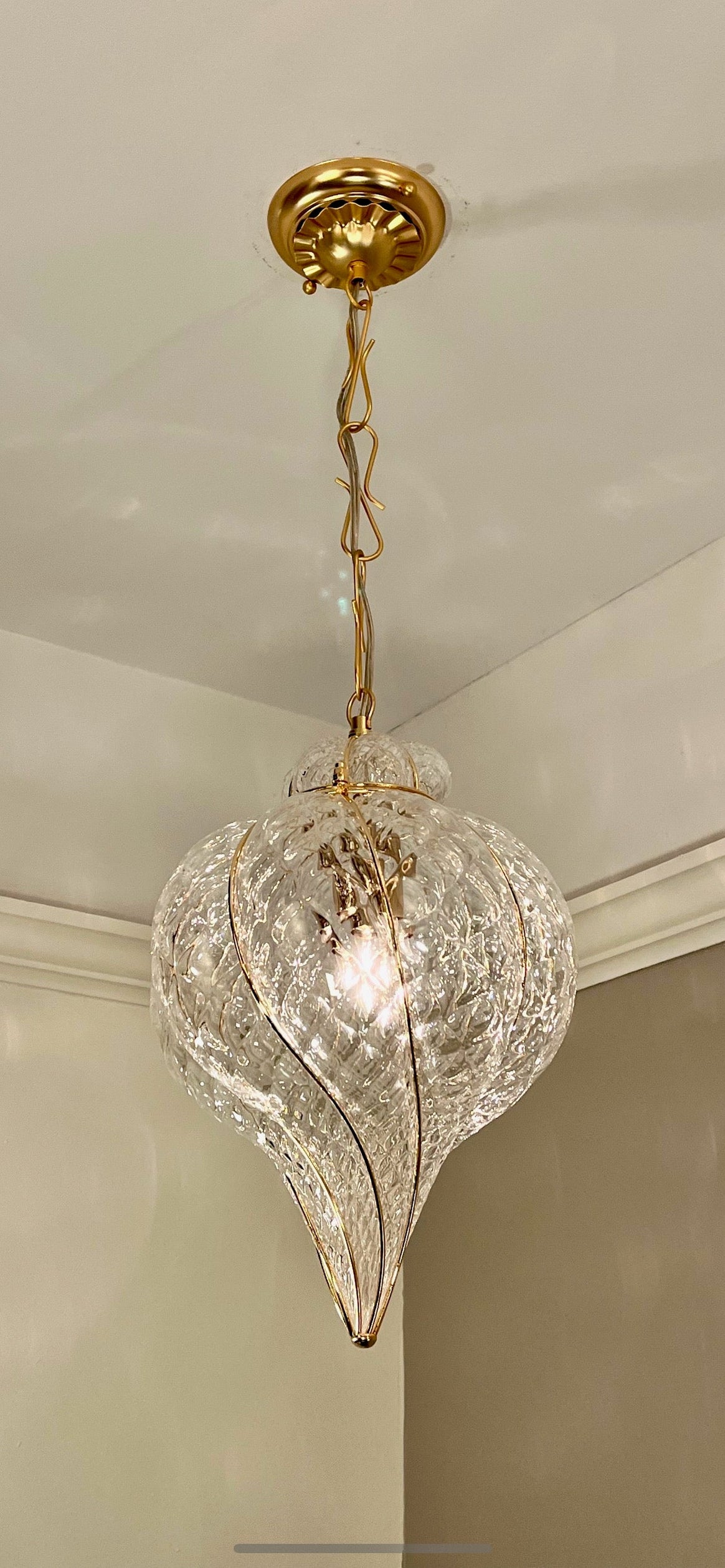 Limited Edition Gold Plated Teardrop Pendant– Tower Lighting