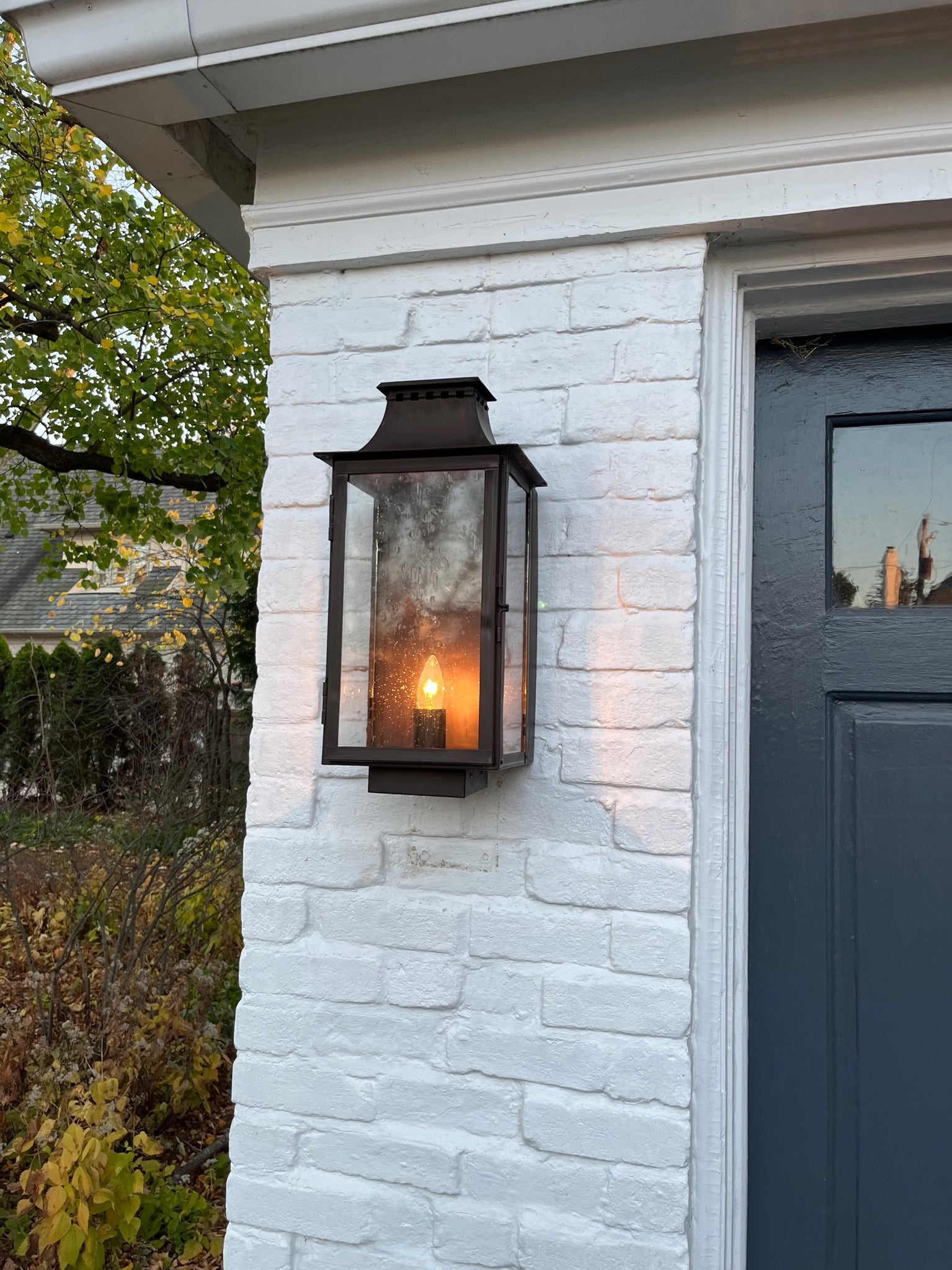 Ashton Copper Lantern - Wall Mount– Tower Lighting