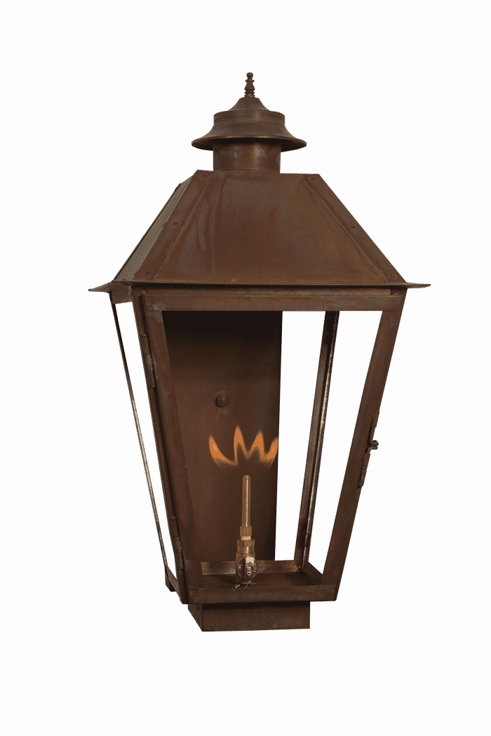 Classic Copper Gas Lantern - Copper Wall Mount– Tower Lighting